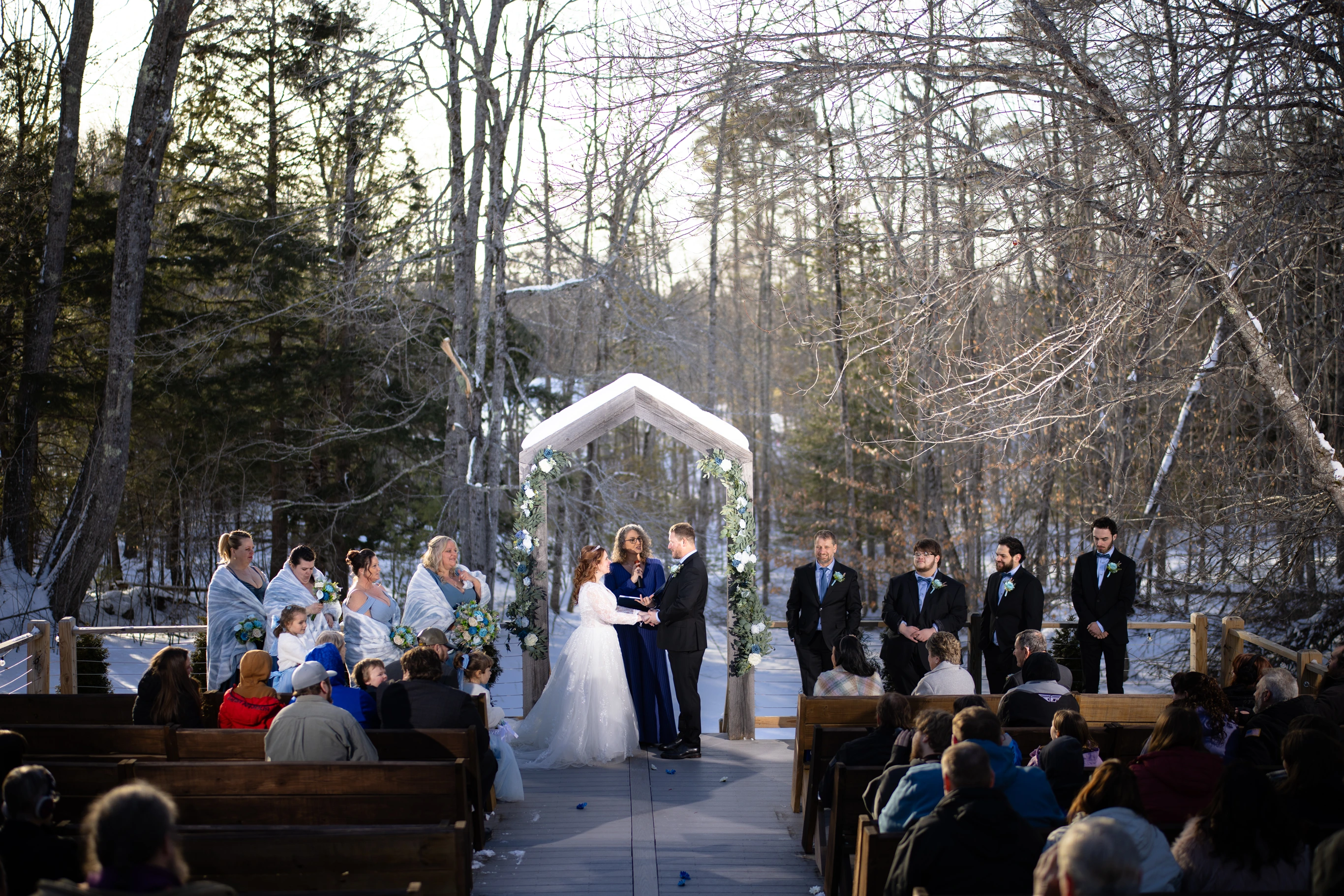 The Wolf and Harp Winter Wedding of Kristin and Tim